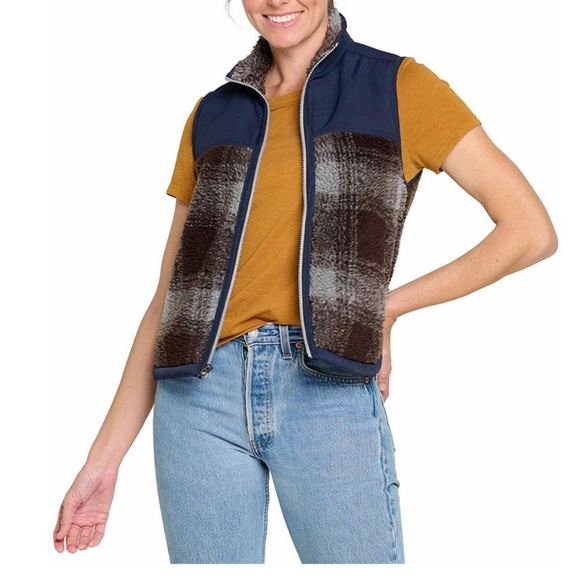 Toad&Co | Jackets & Coats | Toad Co Sespe Sherpa Vest Light Ash Navy ...
